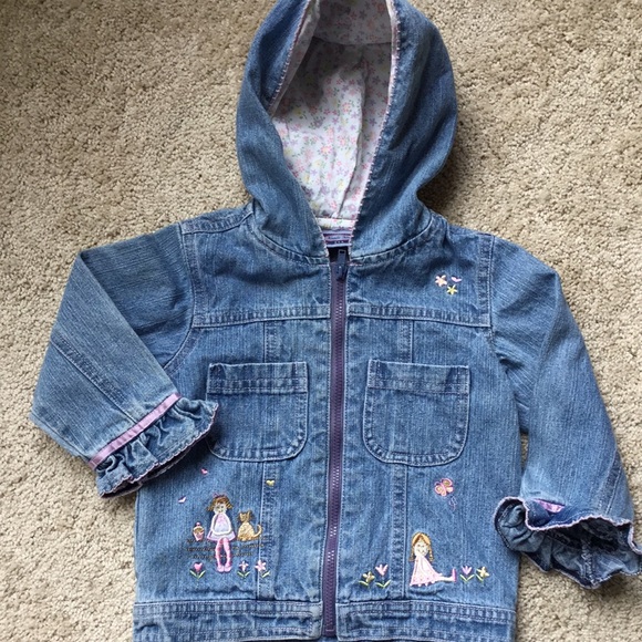 Koala Kids | Jackets & Coats | Koala Kids Zip Up Hoodie Denim Jacket ...